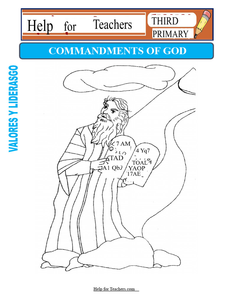 The Ten Commandments For Third Grade | PDF