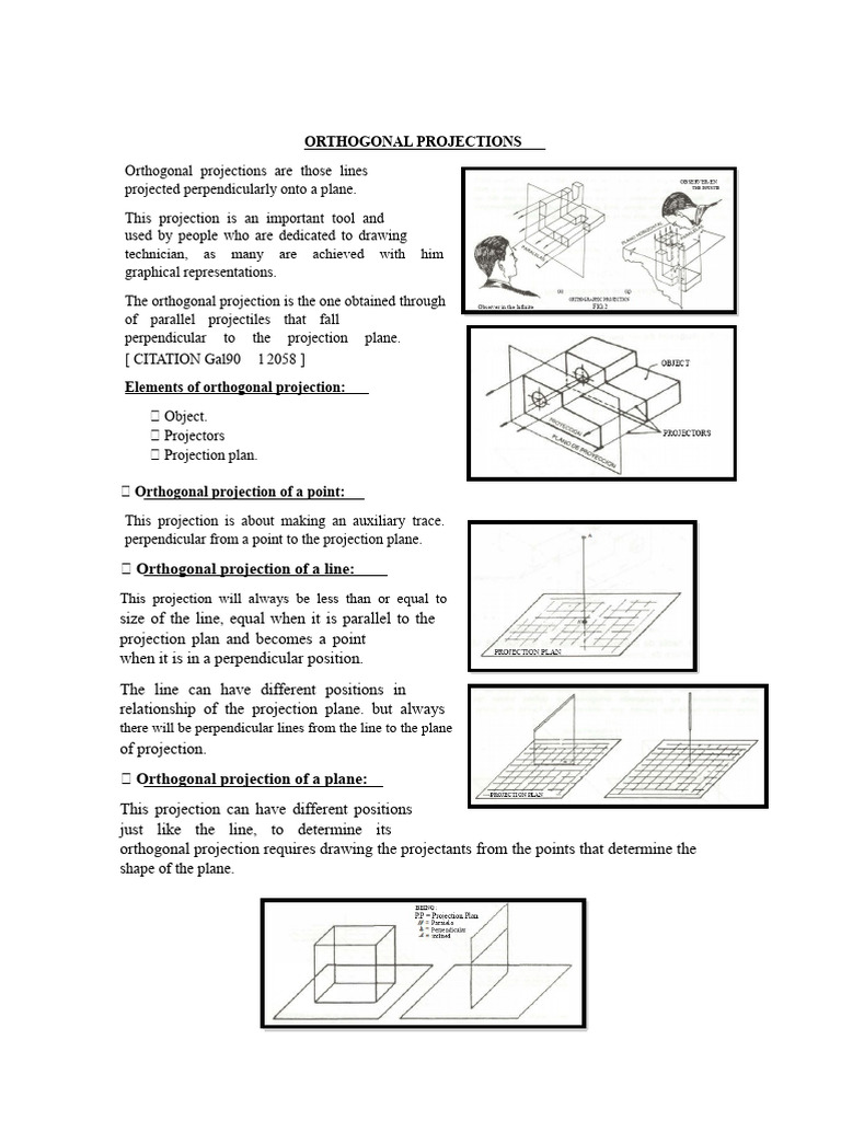 orthogonal projections | PDF