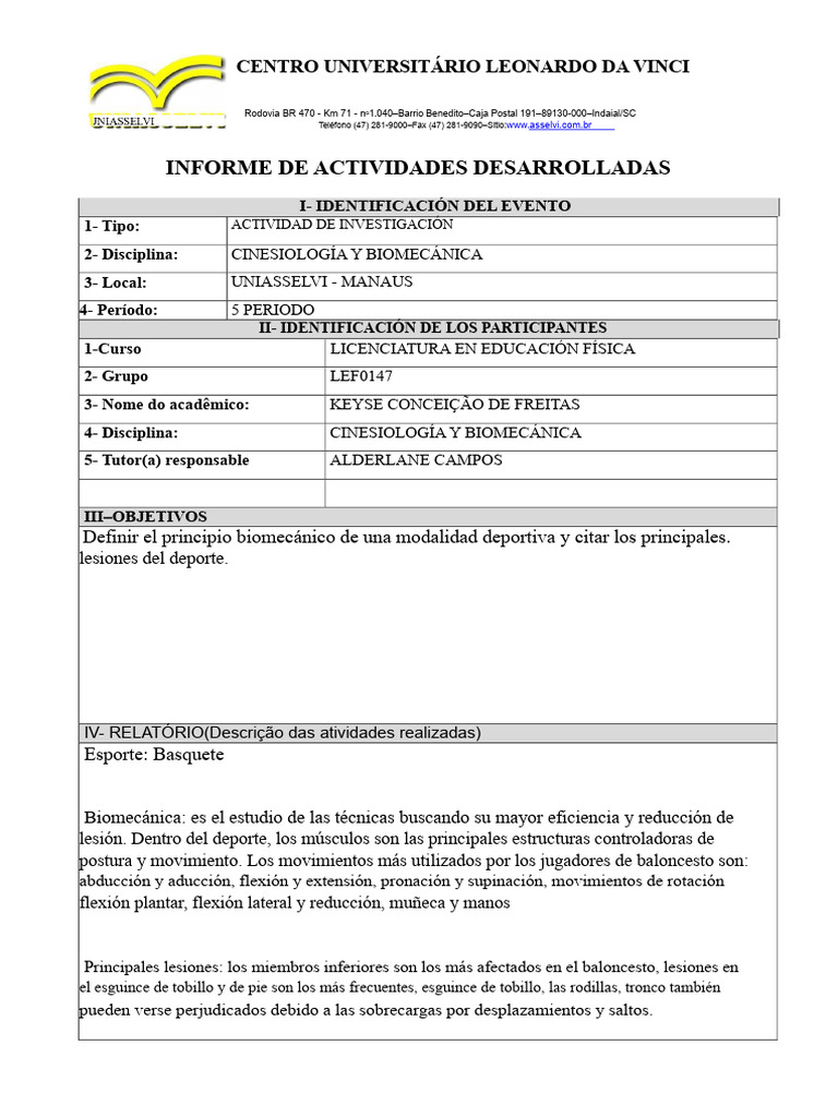 Informe de Clase Práctica | PDF