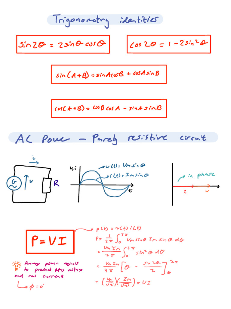AC Power and Power Factor (1-Phase) | PDF