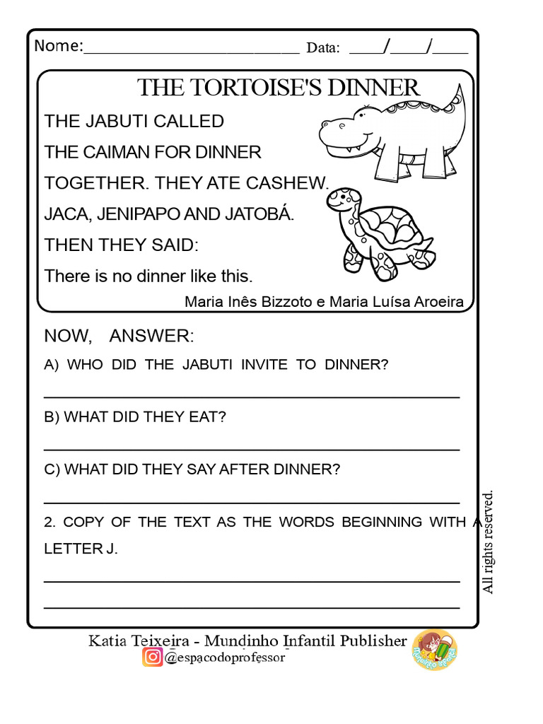 The Dinner of The Jabuti | PDF