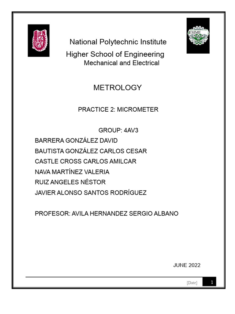 MICROMETER PRACTICE | PDF | Gear