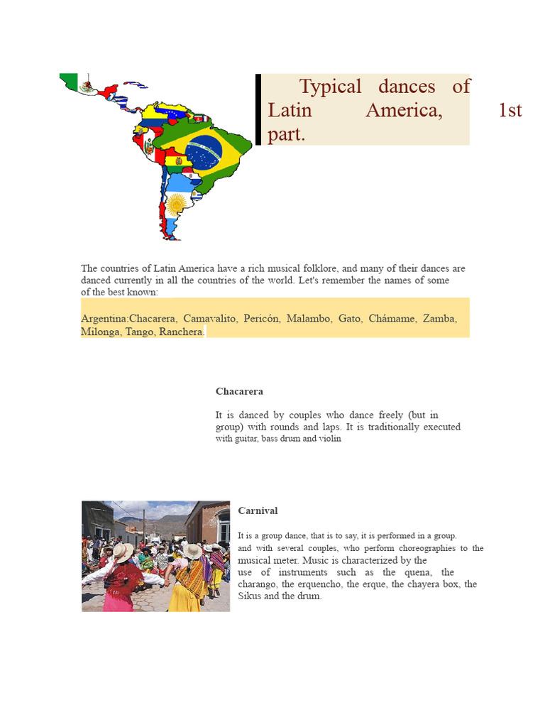 Latin America's Traditional Dances | PDF | Musicology