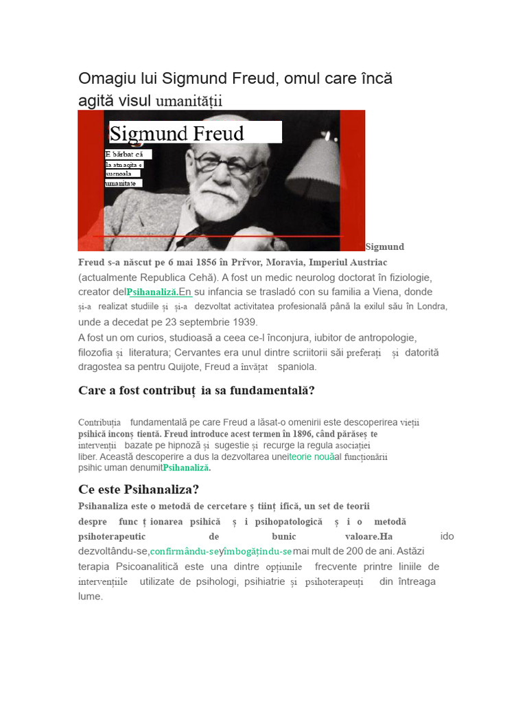 Sigmund Freud | PDF