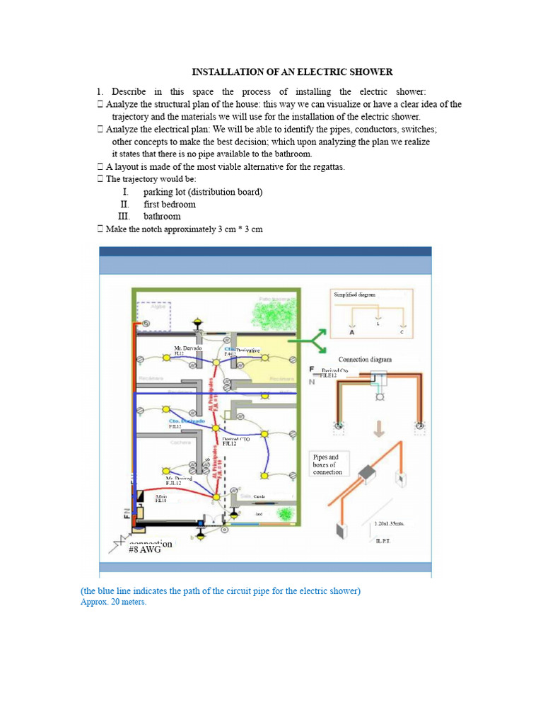Electric Shower Installation Guide | PDF | Pipe (Fluid Conveyance ...