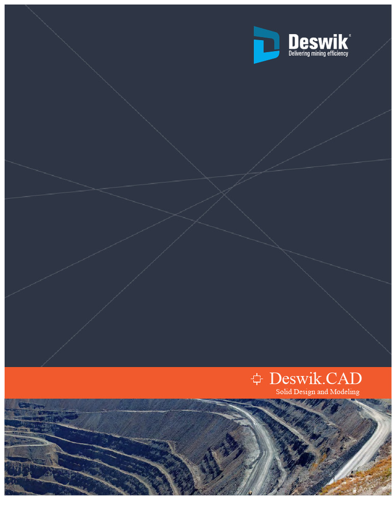 Deswik.cad Design and Solid Modeling | PDF | Computer Aided Design | Mining