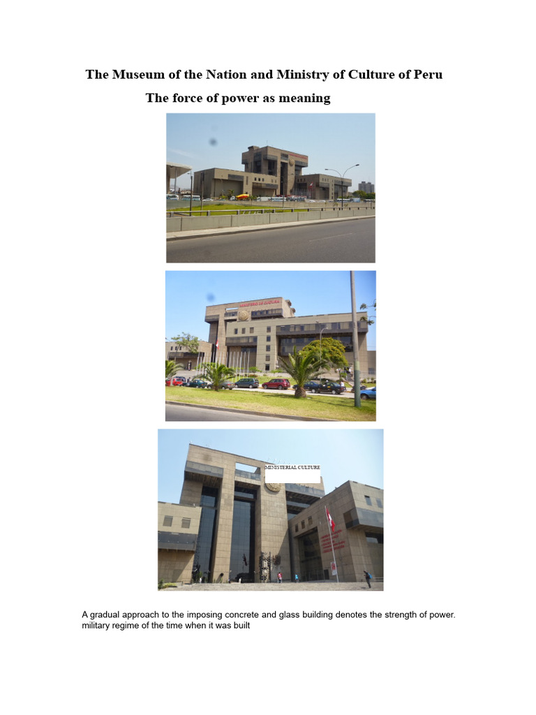 The Museum of the Nation and the Ministry of Culture of Peru | PDF ...