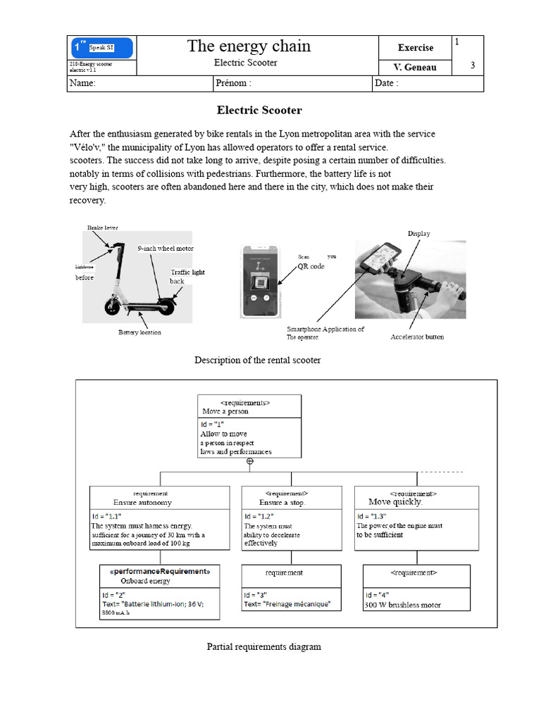Electric Scooter Energy Analysis Guide | PDF | Electric Power ...
