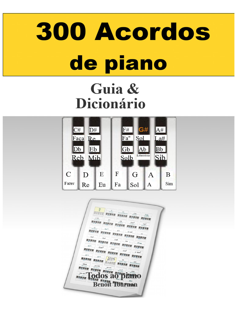 300 acordes de piano: guia e dicionário 2015 | PDF | Acorde (música ...
