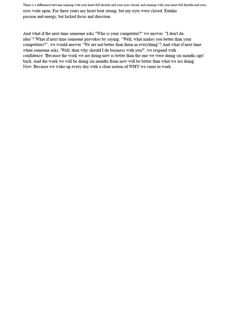 Start With Why - Book Notes | PDF