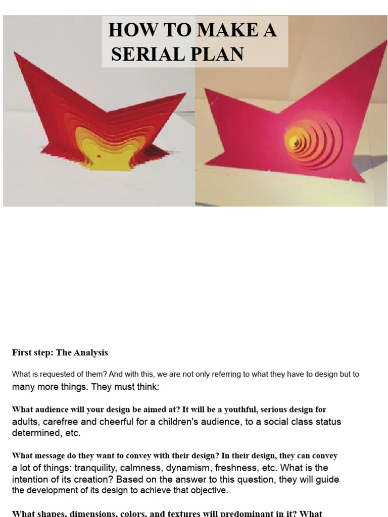 Serial plans | PDF | Rotation | Shape