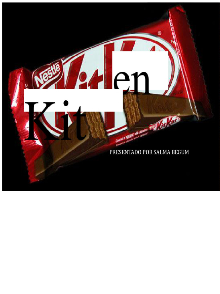 Presentación Del Producto KitKat | PDF