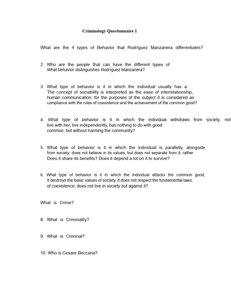 What Are The 4 Types of Behavior That Rodríguez Manzanera ...
