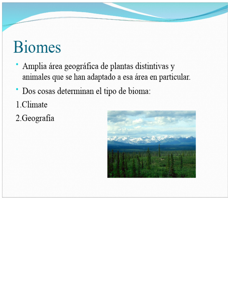 Tipos de Biomas y sus Características | PDF | Desierto | Zona tropical