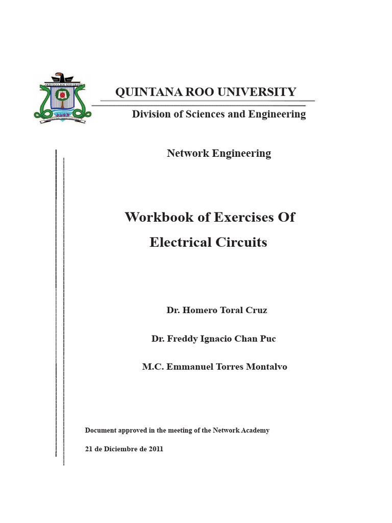 Electrical Circuits Workbook | PDF | Electrical Network | Voltage