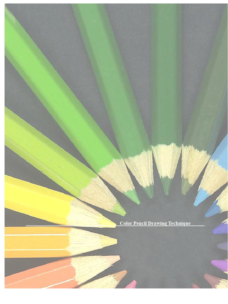 Color Pencil Drawing Techniques Guide | PDF | Drawing | Pencil