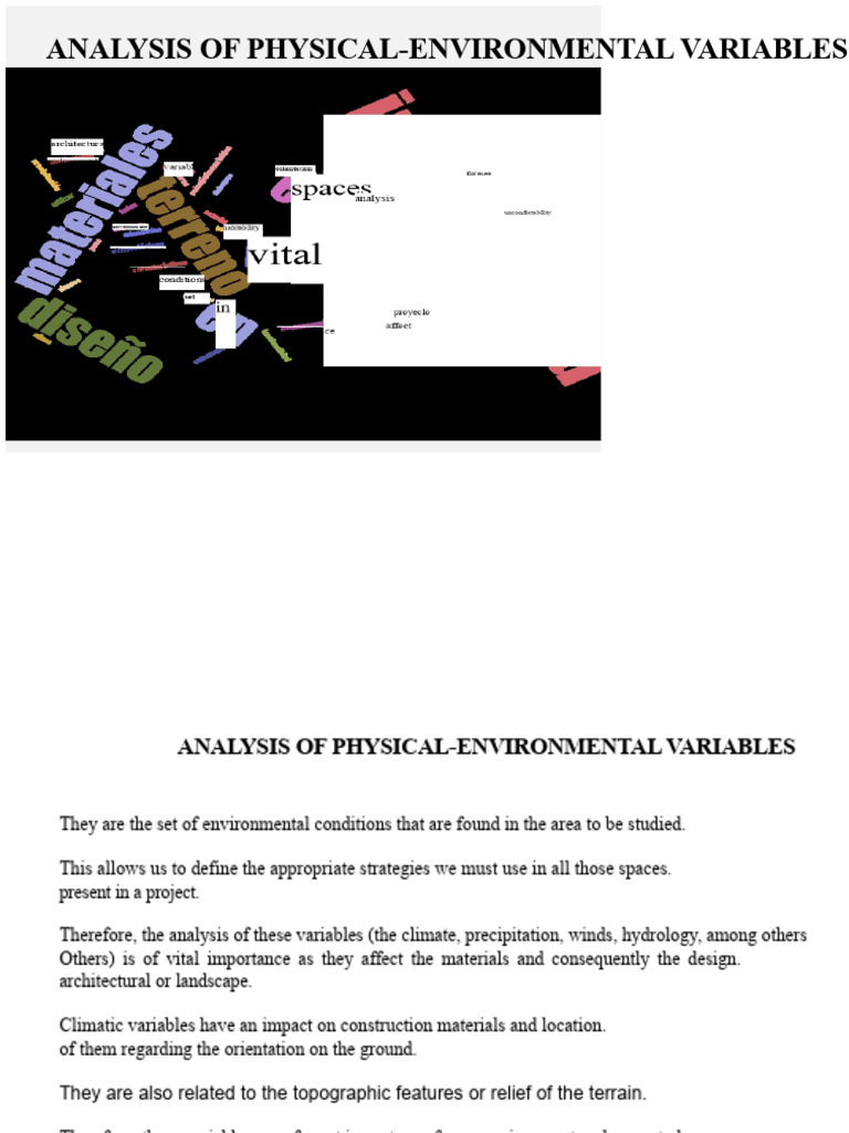 Physical-Environmental Variables Analysis | PDF