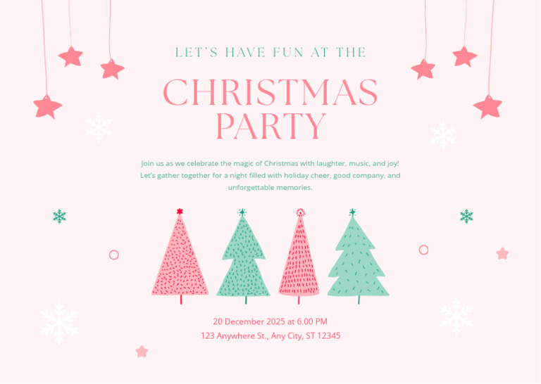Christmas Party Invitation 2025 | PDF