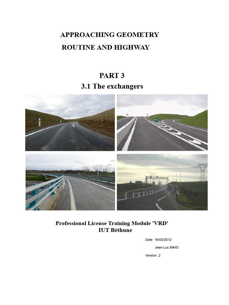 Highway Interchange Design Principles | PDF | Traffic | Interchange (Road)
