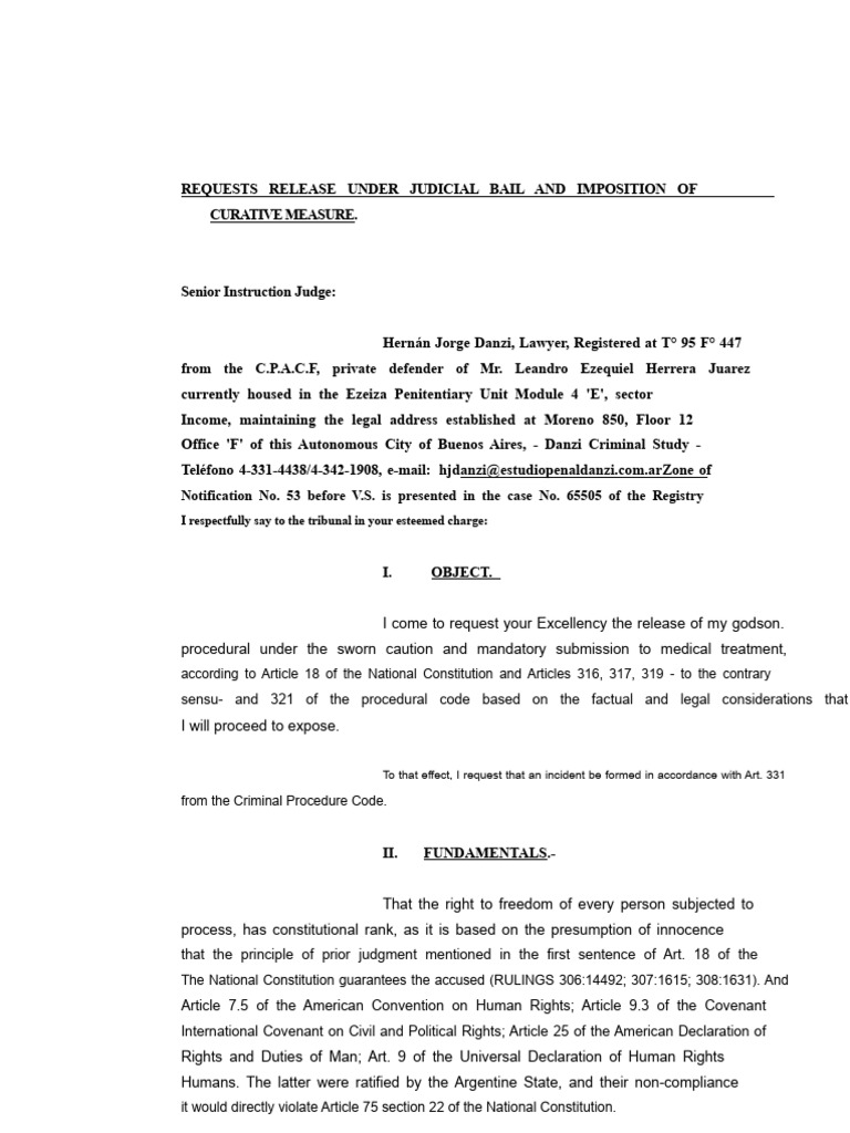Model of Release From Custody | PDF | Bail | Crimes