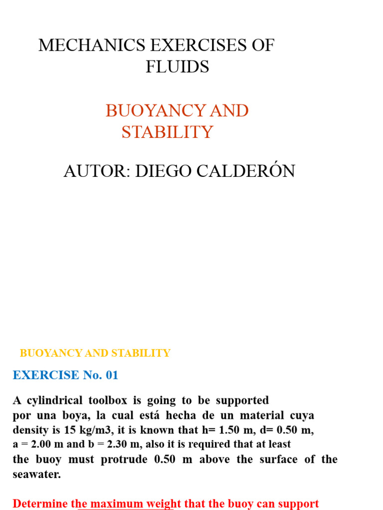 6 Buoyancy and Stability | PDF