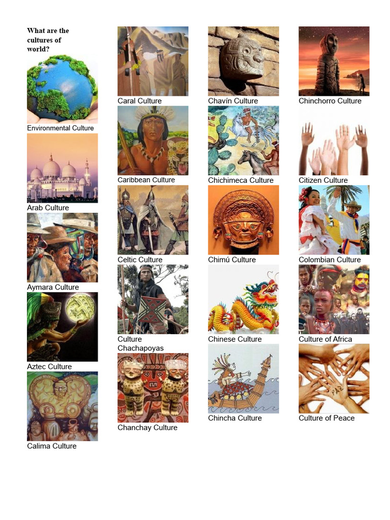 What are the cultures of the world? | PDF