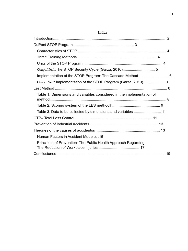 DuPont STOP Program Overview and Methods | PDF | Risk | Safety