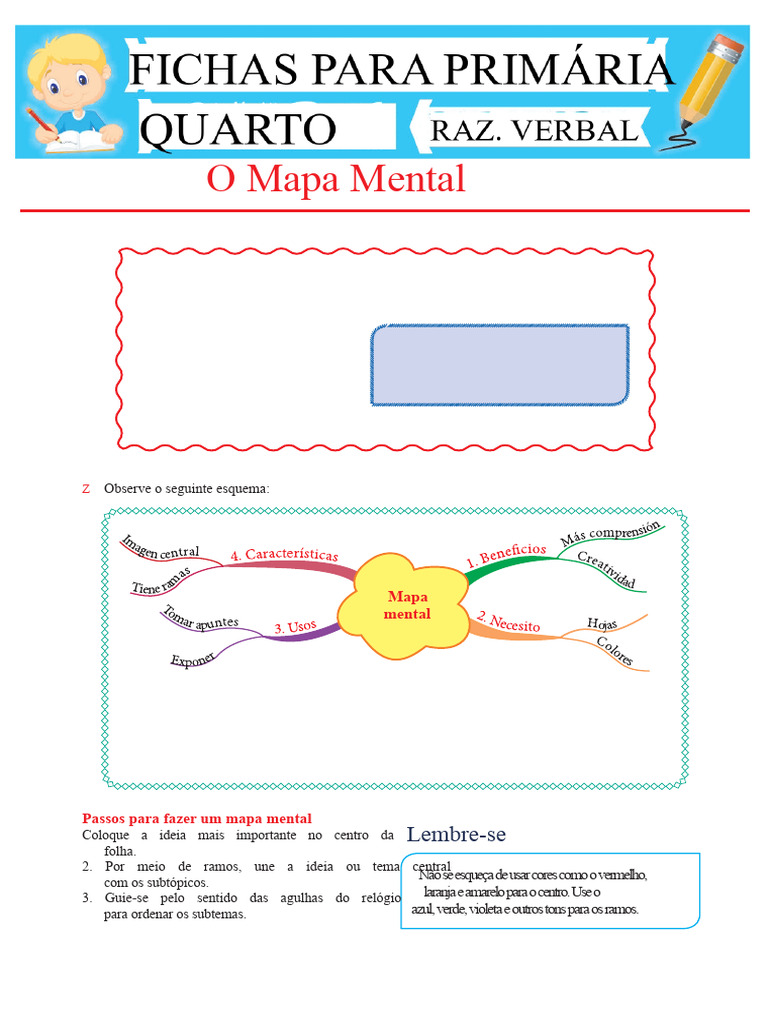 O-Mapa-Mental-para-Quarto-Anos-do-Ensino-Primário | PDF | Pizza | Pães
