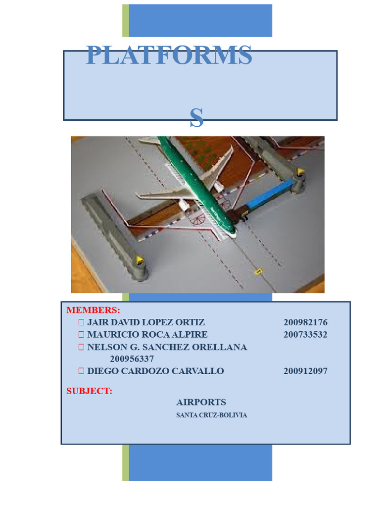 Airport Platforms Overview in Santa Cruz | PDF | Airport | Aircraft