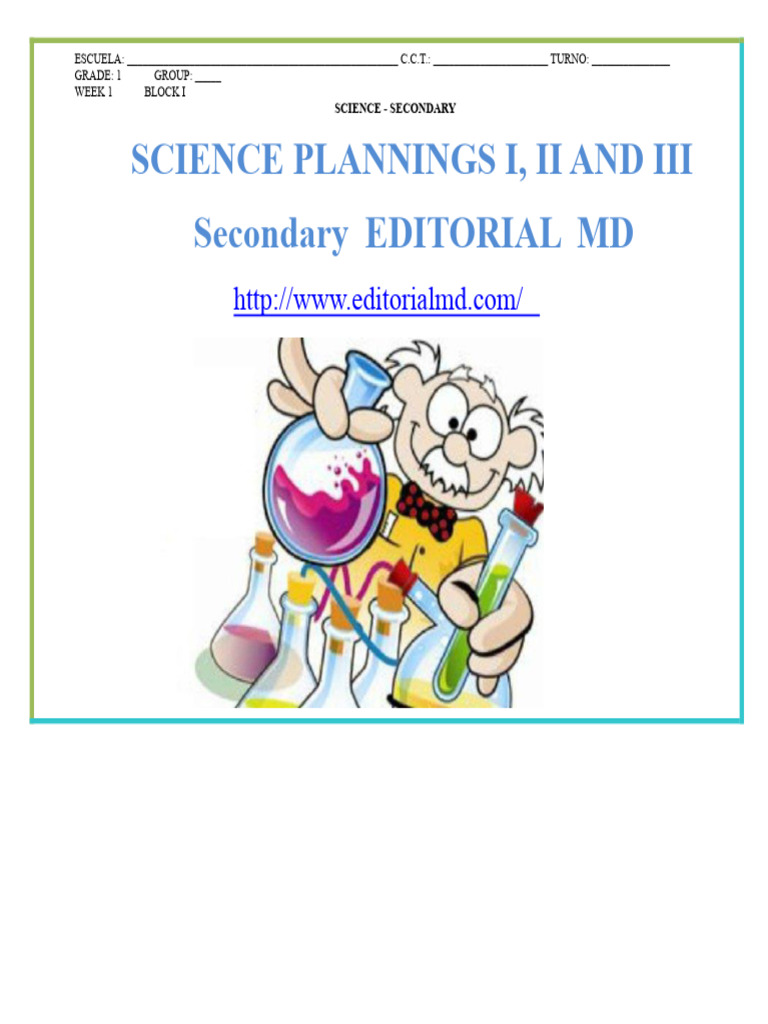 Planning For Secondary School Sciences 1, 2, and 3 PDF | PDF | Science ...