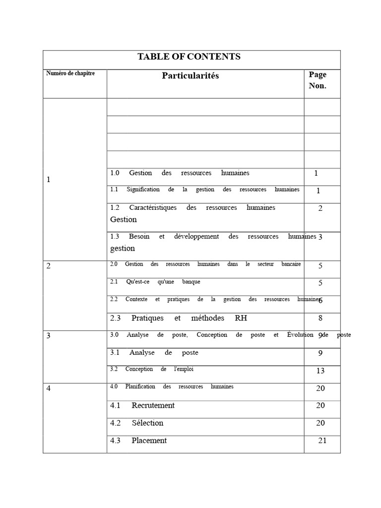 Gestion des ressources humaines en banque | PDF | Gestion des ...