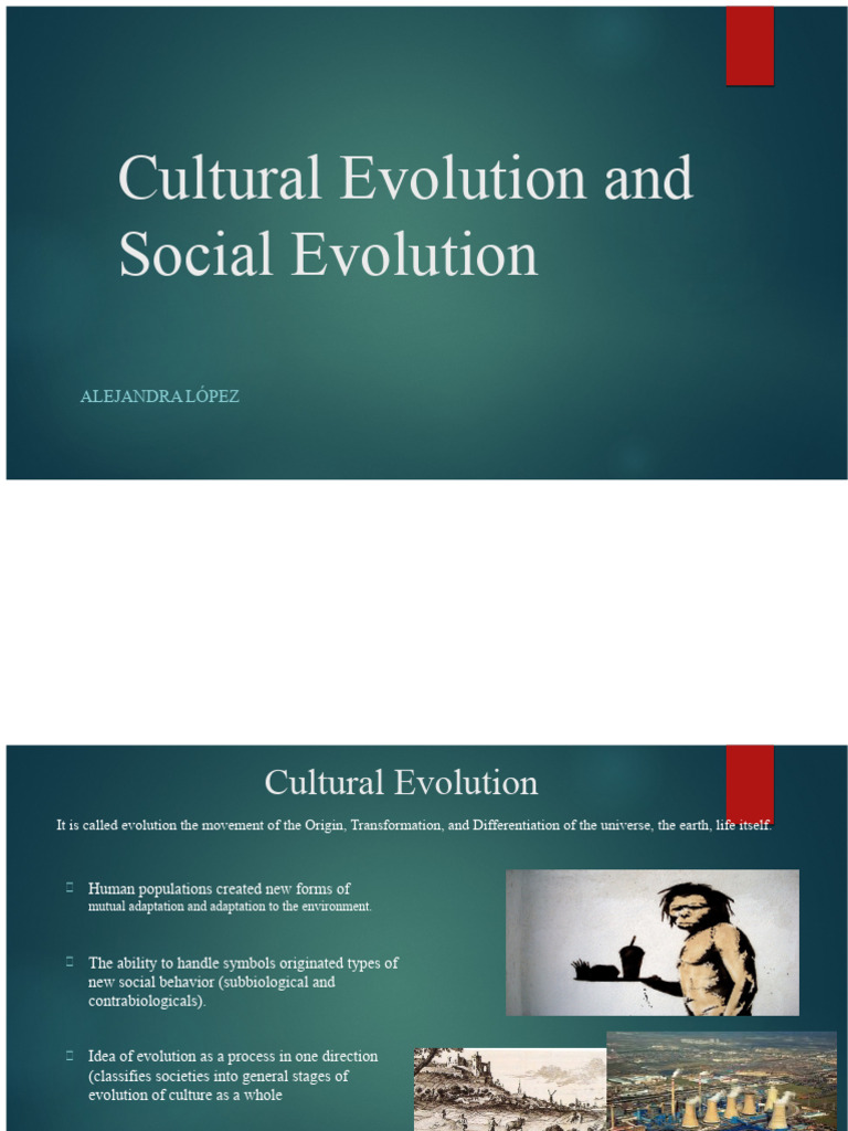 Cultural Evolution and Social Evolution CULTURE THEORY II | PDF ...