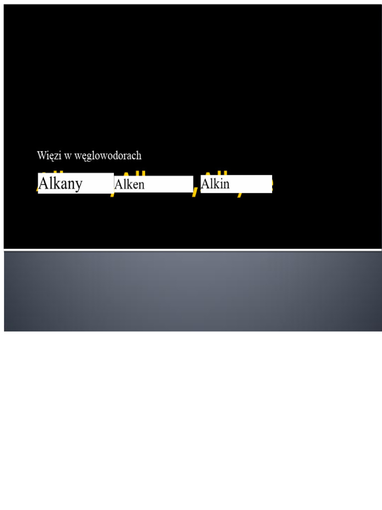 Alkan, Alken, Alkin | PDF