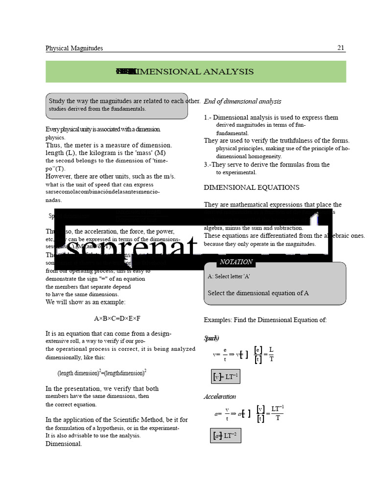 Chapter 2 - Physical Quantities - Dimensional Analysis.pdf | PDF ...