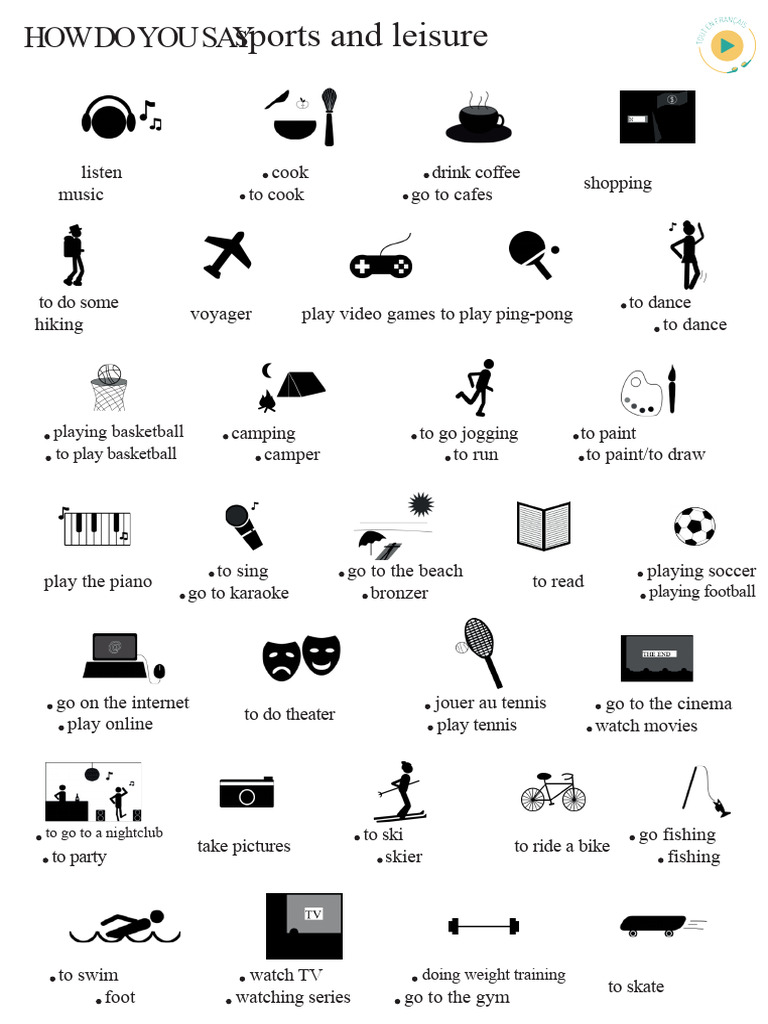 Sports and Leisure Activities Vocabulary | PDF