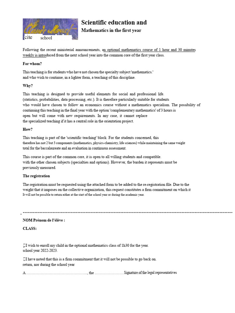 mathematics 1st year | PDF
