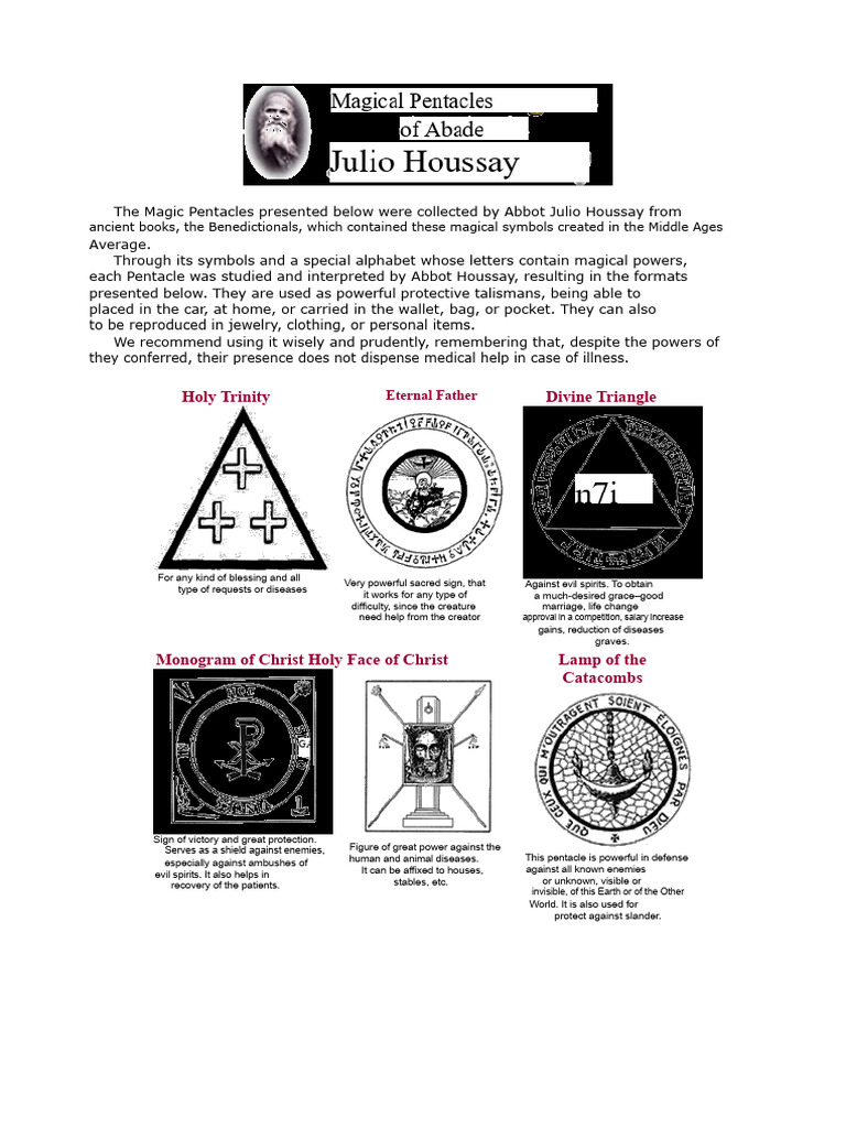 Medieval Magic Pentacles for Protection | PDF | Demons | Amulet