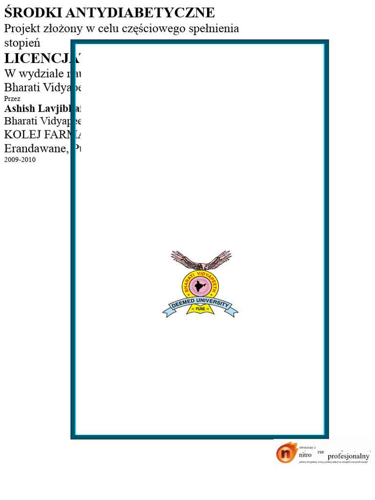 Ashish Gajera B. Pharm. Numer projektu 14 | PDF