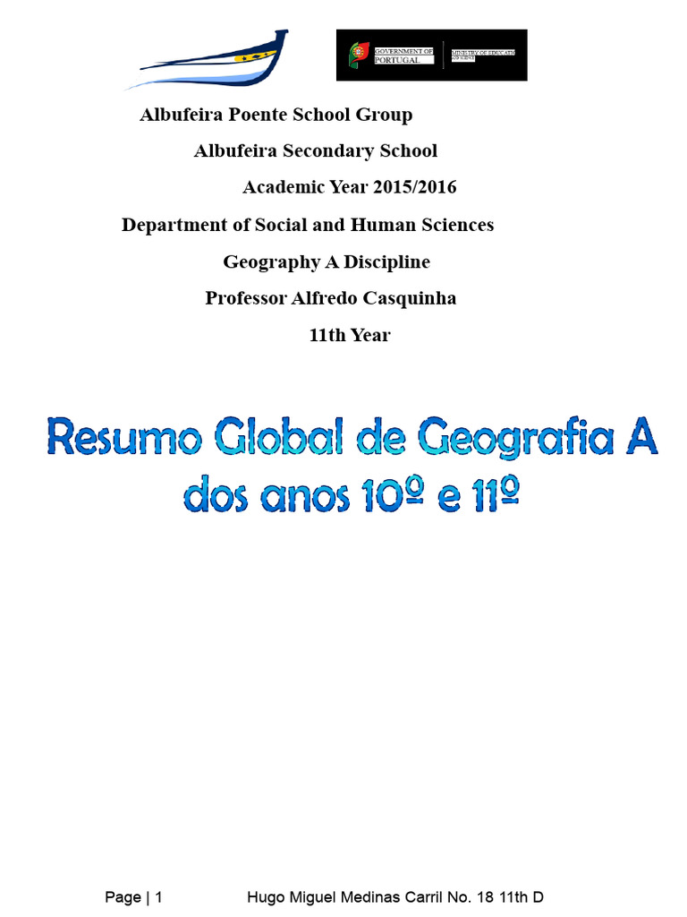 Global Geography Summary Exam PDF | PDF | European Union | Portugal