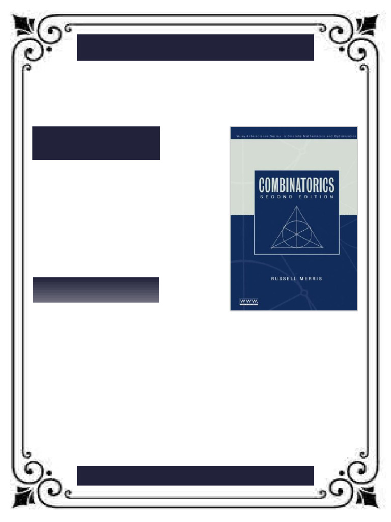 Combinatorics 2nd ed Edition Russell Merris ebook fresh digital copy ...