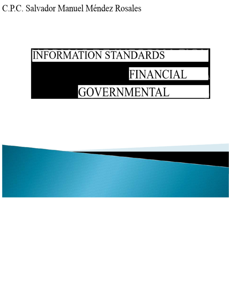 Governmental Financial Reporting Standards | PDF | Expense | Lease