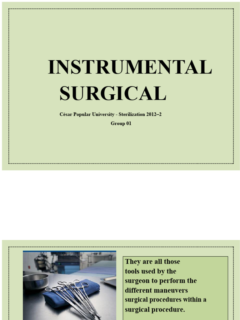 Instrumental Book | PDF | Surgery | Medical Specialties