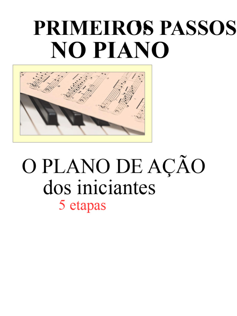 Guia Prático para Iniciantes no Piano | PDF | Piano | Notação musical