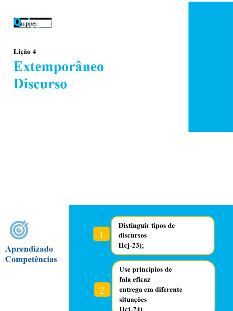Discurso Extemporâneo: Estrutura e Dicas | PDF | Palestra | Discurso