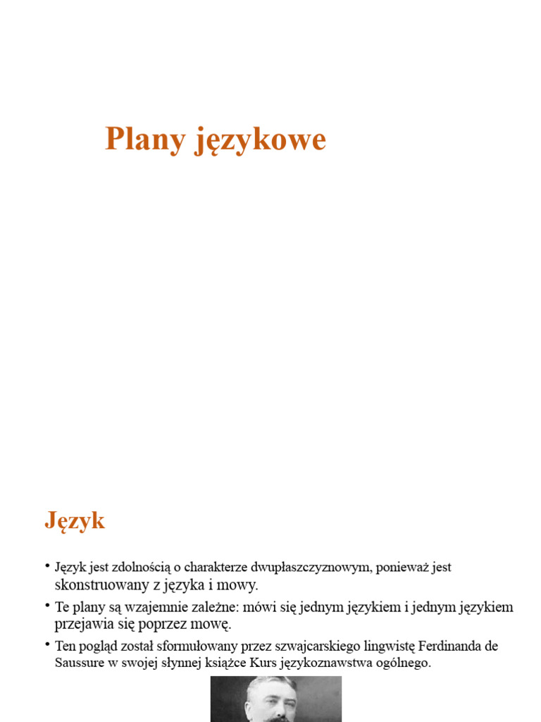 Sem3. Plany Języka | PDF
