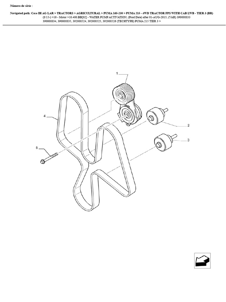 Belt and Pulley Puma 215 | PDF