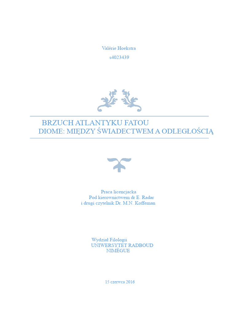 Fatou DIOME - Brzuch Atlantyku | PDF