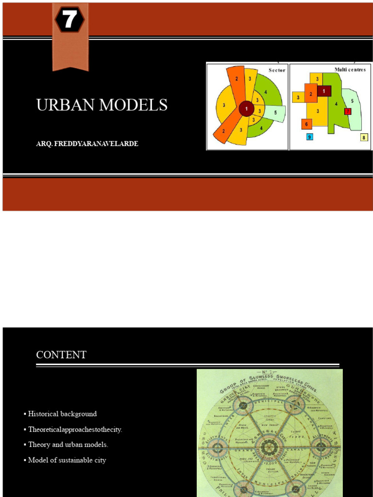 7 URBAN MODELS | PDF | Urbanization | Environmental Design