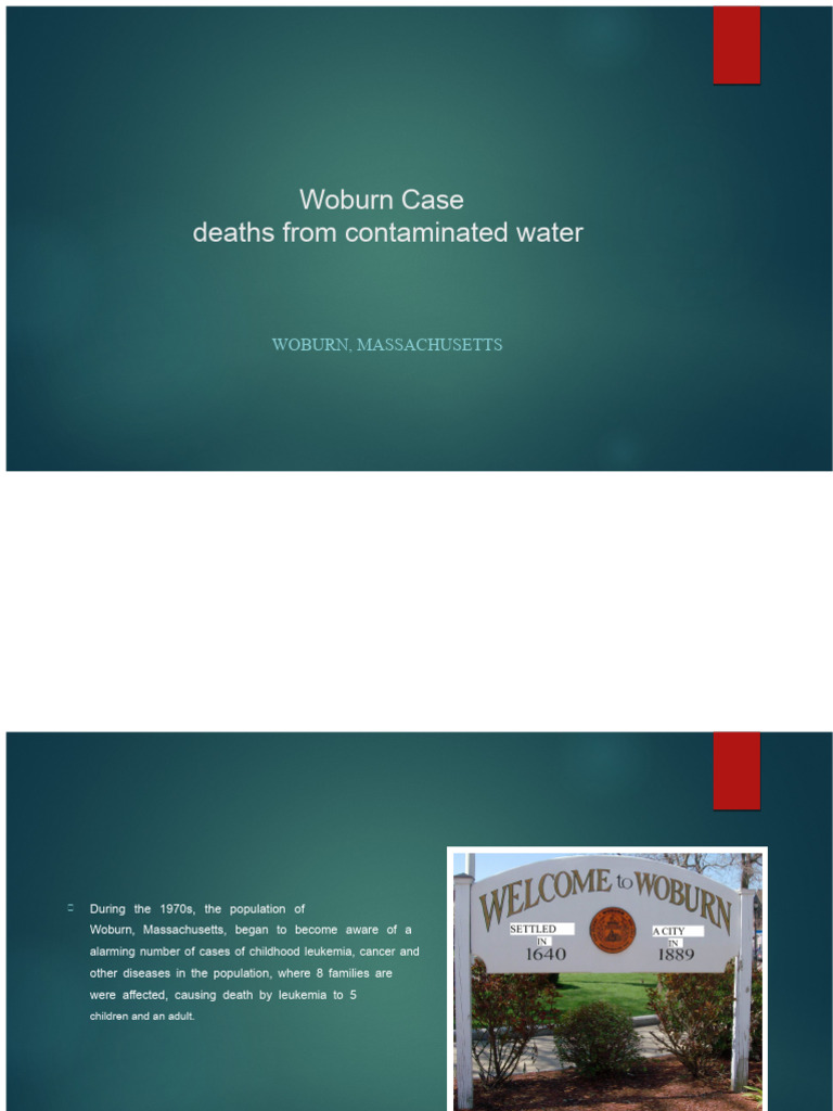 Woburn Water Contamination Lawsuit | PDF | Superfund | United States ...