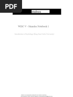 Wais IV ALL Response Booklet and Record Form | PDF